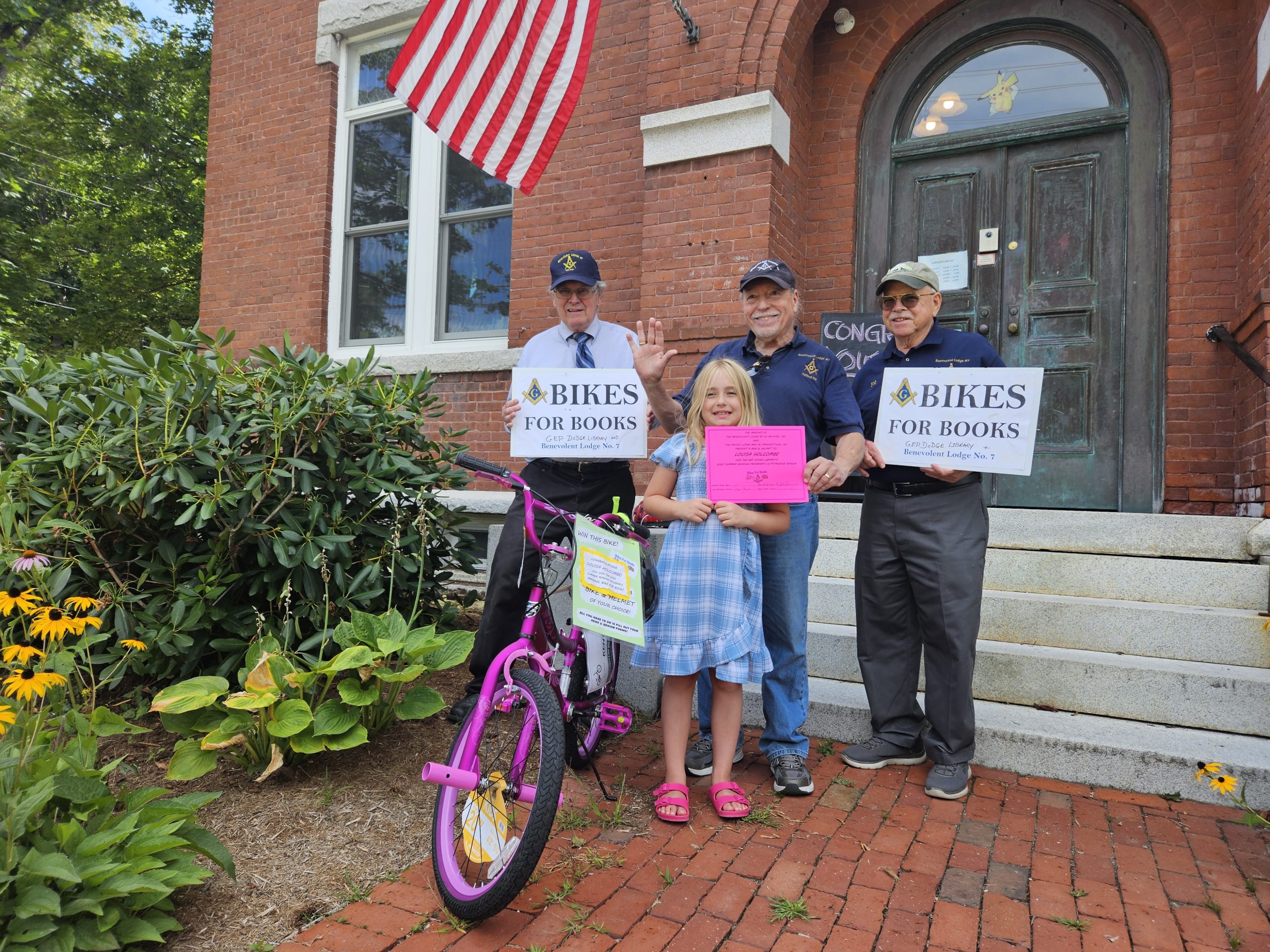 Louisa Holcombe wins Masonic Bikes for Books award - Monadnock Ledger ...